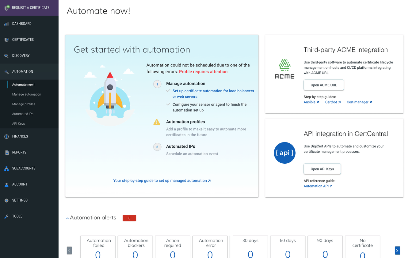 SSL/TLS Certificate Automation & Management