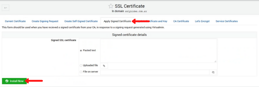 Webmin, Virtualmin SSL Configuration and Installation Guide