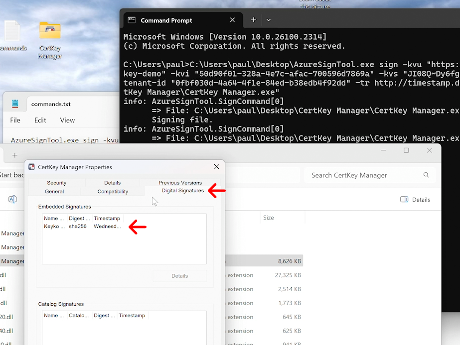 How to Sign Code and Files via Microsoft Azure Key Vault with SignTool
