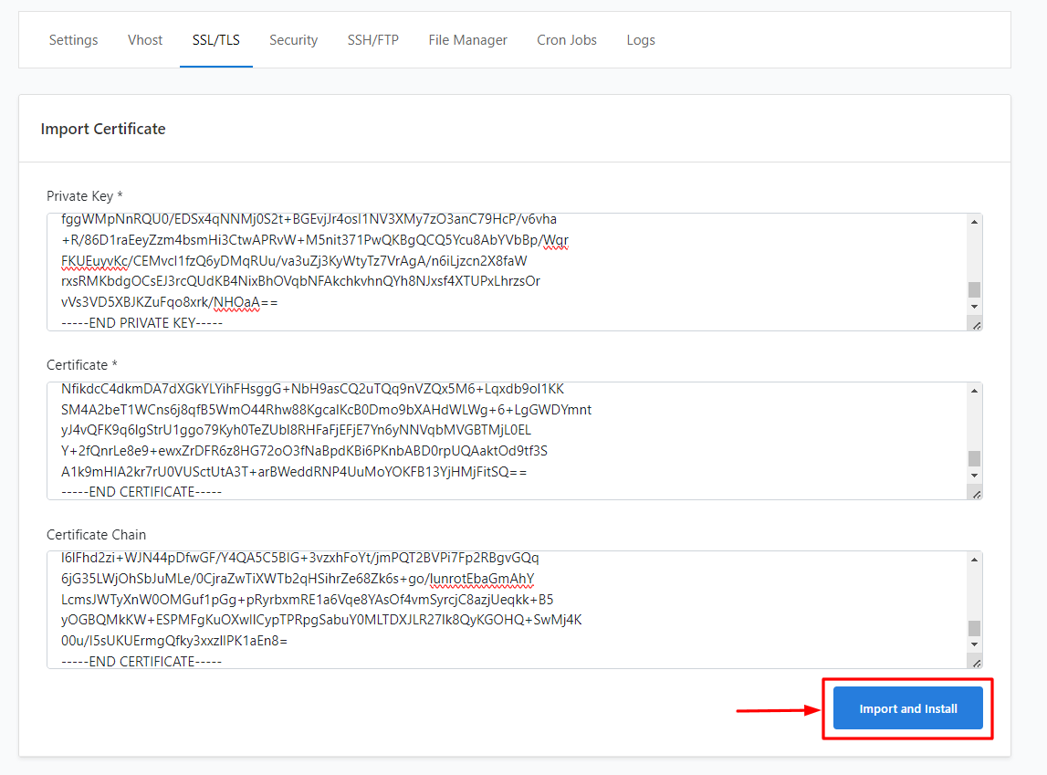 CloudPanel SSL/TLS Installation Guide